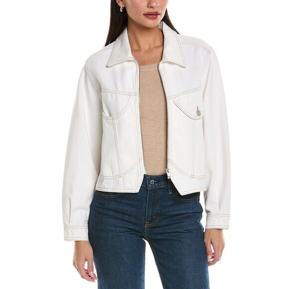 Frame Denim | Jackets & Coats | Frame Denim Womens Heart Jacket Brown ...